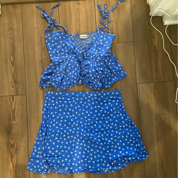 Boujee Boutique | Dresses | Boujee Blue Floral 2piece Set | Poshmark